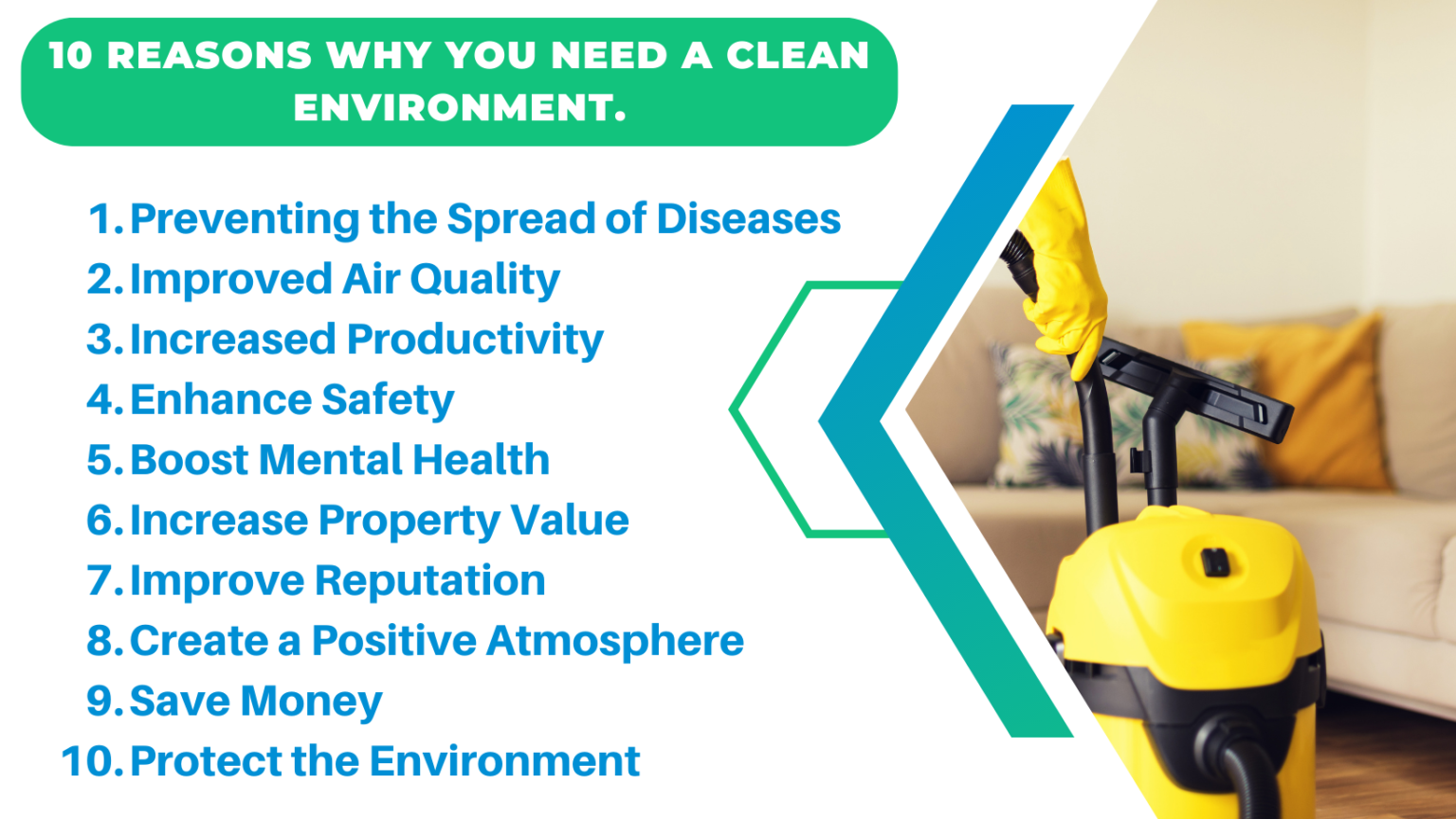 10 Reasons Why You Need A Clean Environment | Janitorial Services ...